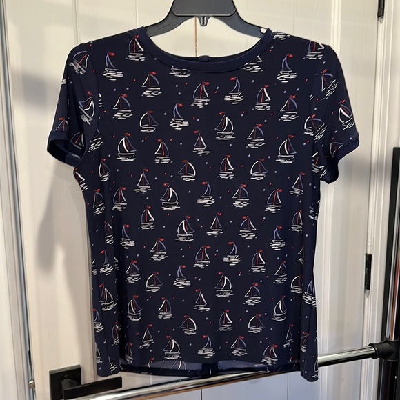 Anne Klein | Tops | Sailboats Tshirt | Poshmark